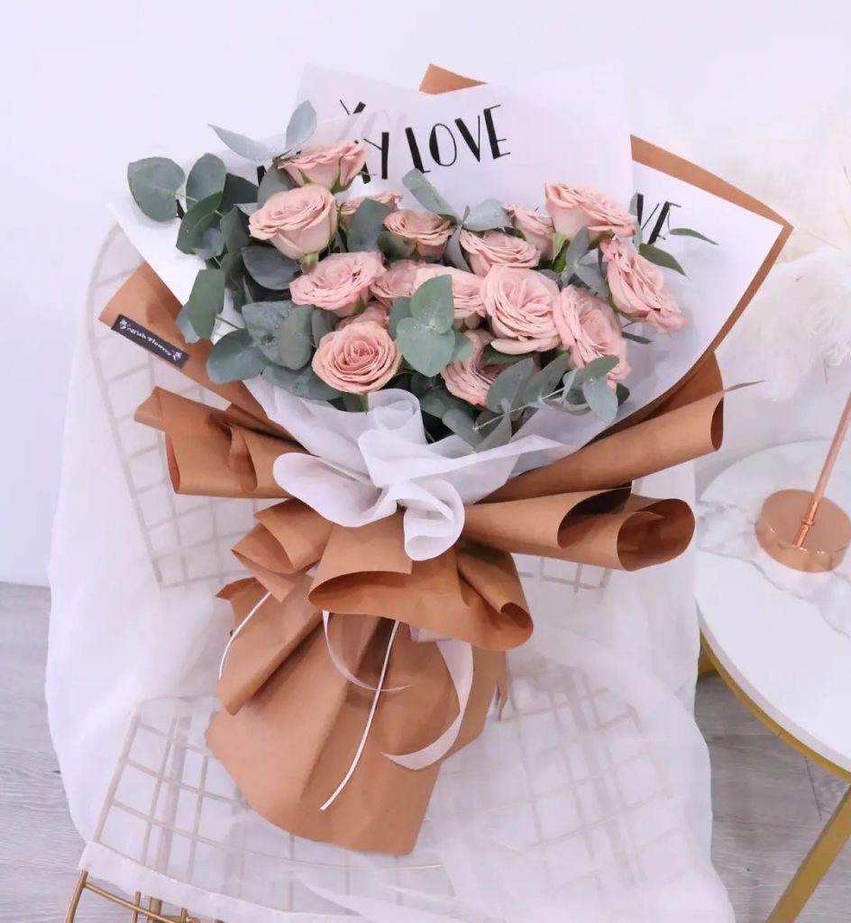 Quicksand Roses Bouquet – Wish Flowers